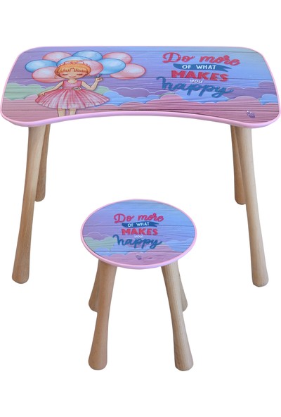 Popcorn Kids Balon Kız Aktivite Masa Seti Popcorn Kids Balon Kız Aktivite Masa Seti