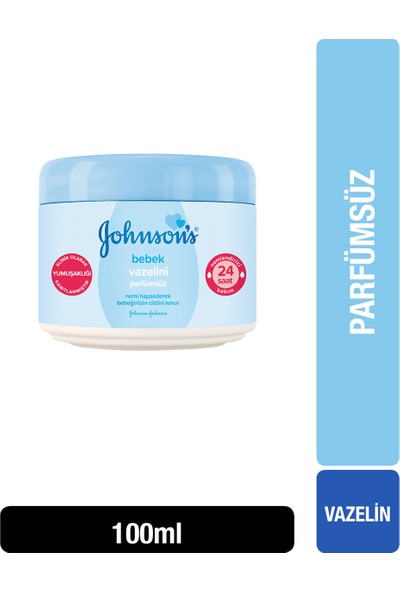 Johnson's Baby Vazelin Parfümsüz 100 ml