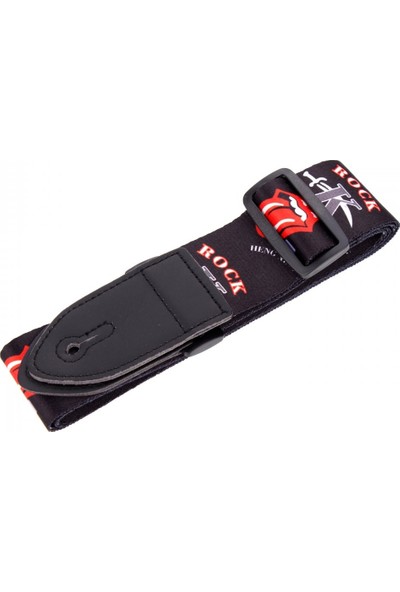 Mikado Geniş Renkli Rock Baskılı Gitar Askısı