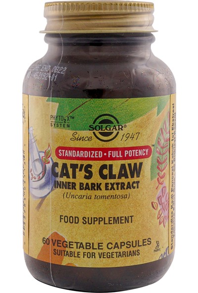 Solgar Cat's Claw 60 Kapsül