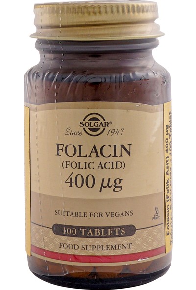 Solgar Folacin (Folic Acid) 100 Tablet Solgar Folacin (Folic Acid) 100 Tablet