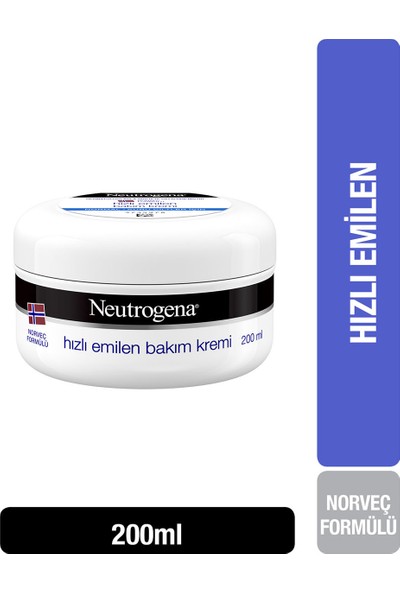 Neutrogena Norveç Formülü Hızlı Emilen Bakım Kremi 200 Ml