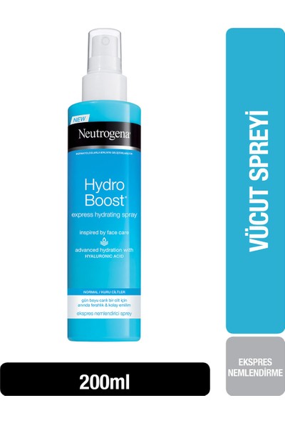 Neutrogena Hydro Boost Ekspress Nemlendirici Sprey 200 ml Neutrogena Hydro Boost Ekspress Nemlendirici Sprey 200 ml