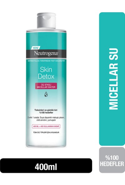 Neutrogena Skin Detox Micellar Su 400 ml Neutrogena Skin Detox Micellar Su 400 ml