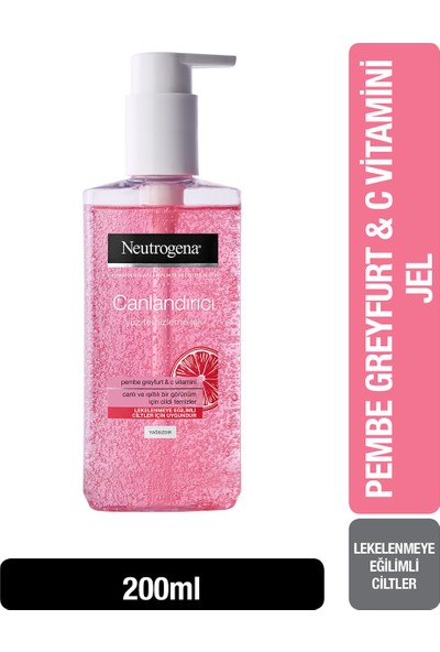 Neutrogena Canlandırıcı Yüz Yıkama Jeli Pembe Greyfurt 200 ml