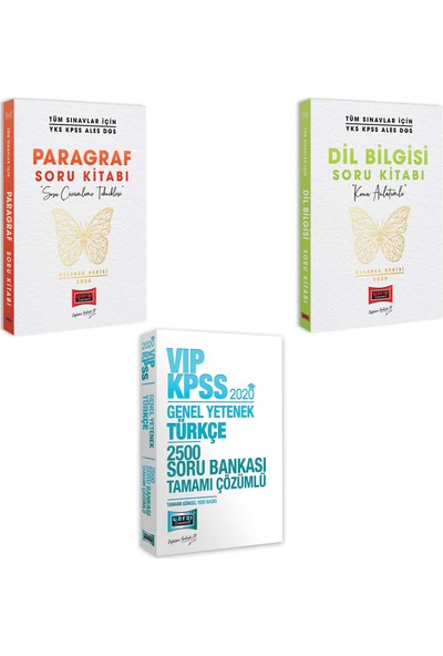 Yargı Yayınevi 2020 KPSS Vıp Türkçe 2500 Soru Bankası + Paragraf Soru Kitabı + Dil Bilgisi Soru Kitabı Yargı Yayınevi 2020 KPSS Vıp Türkçe 2500 Soru Bankası + Paragraf Soru Kitabı + Dil Bilgisi Soru Kitabı