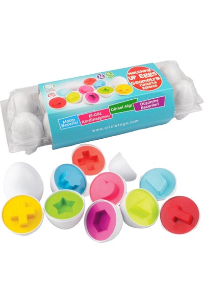 Circle Toys Geometrik Yumurta Eşleme Oyunu 12'li Circle Toys Geometrik Yumurta Eşleme Oyunu 12'li
