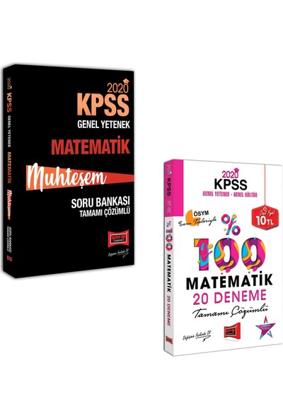 Yargı Yayınevi 2020 KPSS Muhteşem Matematik Tamamı Çözümlü Soru Bankası + Matematik Tamamı Çözümlü 20 Deneme Yargı Yayınevi 2020 KPSS Muhteşem Matematik Tamamı Çözümlü Soru Bankası + Matematik Tamamı Çözümlü 20 Deneme