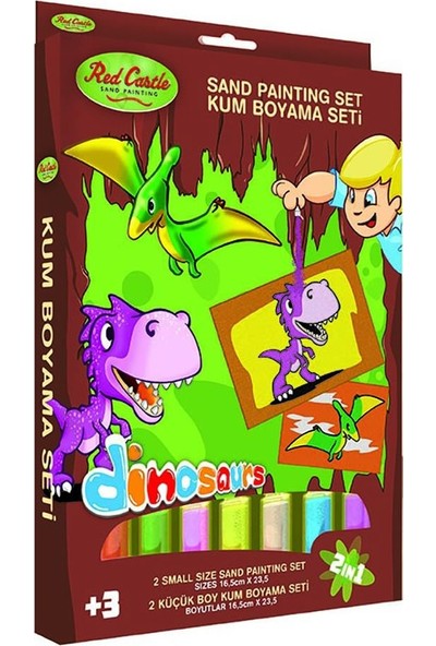 Red Castle Kum Boyama Aktivite Seti Dinazorlar DS-204