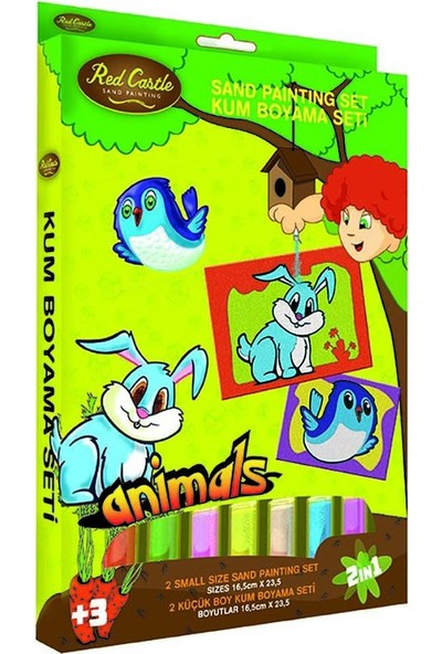 Red Castle Kum Boyama Aktivite Seti Tavşan Kuş DS-201