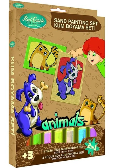 Red Castle Kum Boyama Aktivite Seti Kedi Köpek DS-210 Red Castle Kum Boyama Aktivite Seti Kedi Köpek DS-210