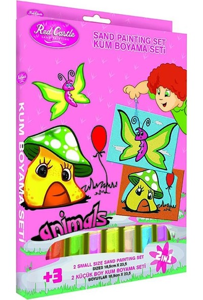 Red Castle Kum Boyama Aktivite Seti Kelebek Mantar Red Castle Kum Boyama Aktivite Seti Kelebek Mantar