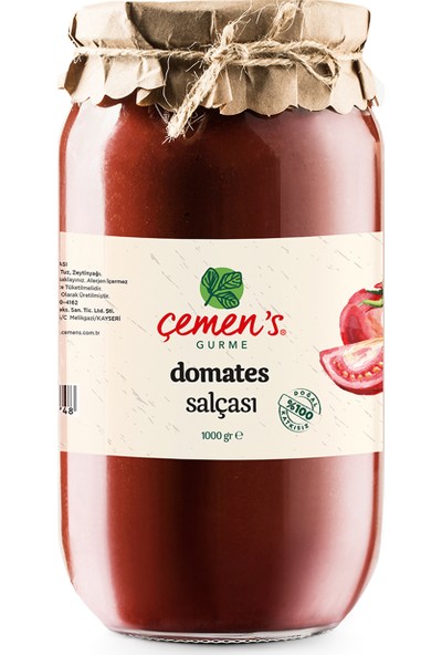Çemen’s Evlik Domates Salçası 1 kg Çemen’s Evlik Domates Salçası 1 kg
