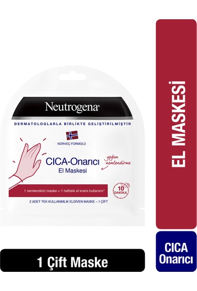 Neutrogena CICA-Onarıcı El Maskesi 1 Çift Neutrogena CICA-Onarıcı El Maskesi 1 Çift