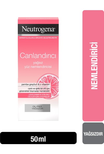 Neutrogena Canlandırıcı Yağsız Nemlendirici 50 ml
