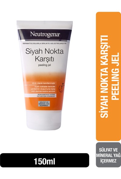 Neutrogena Siyah Nokta Karşıtı Günlük Peeling Jel 150 ml