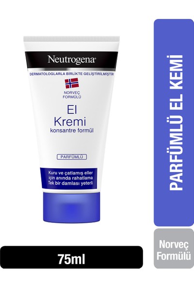 Neutrogena Norveç Formülü El Kremi Parfümlü 75 Ml