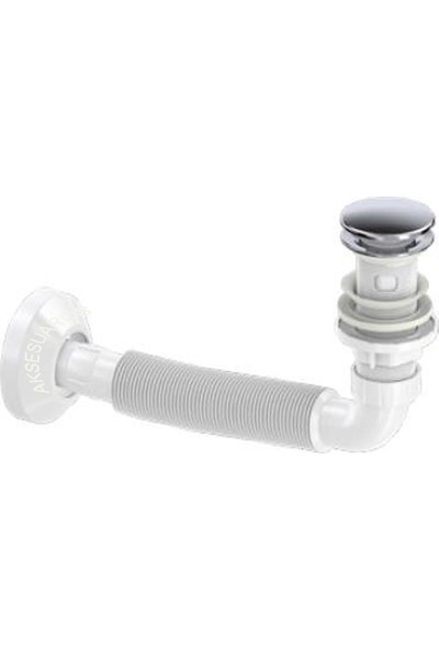 Cekinox iz-yap Lavabo Sifonu Pop Up Klik Klack Seti Çekvalfli Abs Dirsekli Cekinox iz-yap Lavabo Sifonu Pop Up Klik Klack Seti Çekvalfli Abs Dirsekli