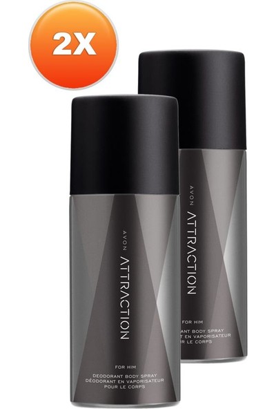 Avon Attraction Erkek Deodorant Ikili Set Avon Attraction Erkek Deodorant Ikili Set