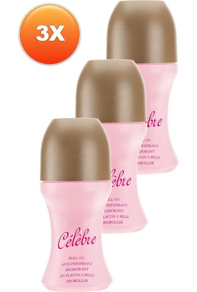 Avon Celebre Kadın Rollon 50 Ml. Üçlü Set Avon Celebre Kadın Rollon 50 Ml. Üçlü Set