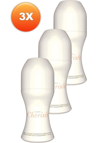 Avon Cherish Kadın Rollon 50 Ml. Üçlü Set Avon Cherish Kadın Rollon 50 Ml. Üçlü Set