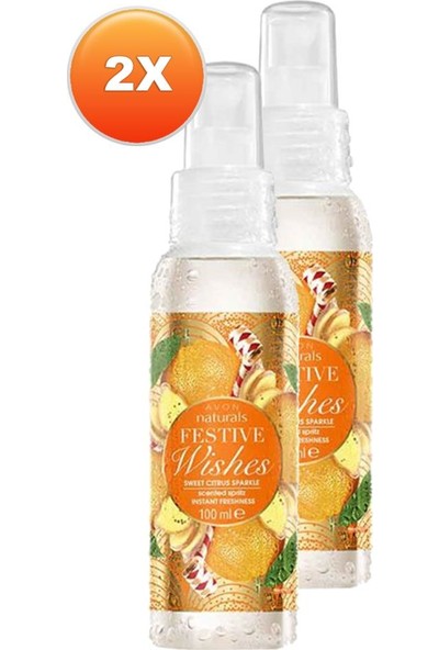 Avon Naturals Festive Wishes Turunçgil Kokulu Vücut Spreyi 100 Ml. Ikili Set Avon Naturals Festive Wishes Turunçgil Kokulu Vücut Spreyi 100 Ml. Ikili Set