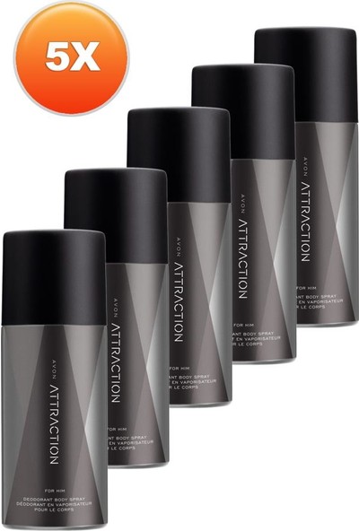 Avon Attraction Erkek Deodorant Beşli Set Avon Attraction Erkek Deodorant Beşli Set