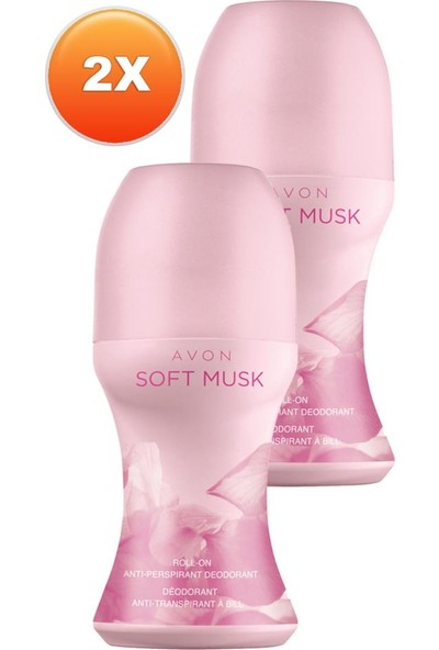 Avon Soft Musk Kadın Rollon 50 Ml. Ikili Set Avon Soft Musk Kadın Rollon 50 Ml. Ikili Set