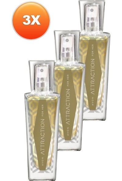 Avon Attraction Kadın Parfüm Edp 30 Ml. Üçlü Set Avon Attraction Kadın Parfüm Edp 30 Ml. Üçlü Set