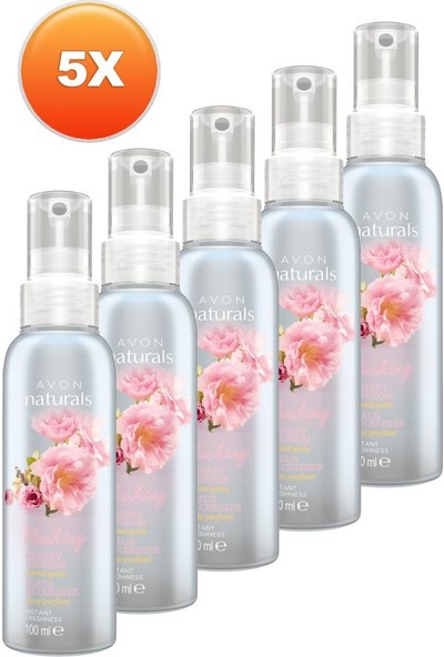 Avon Naturals Kiraz Çiçeği Özlü Kadın Vücut Spreyi Beşli Set