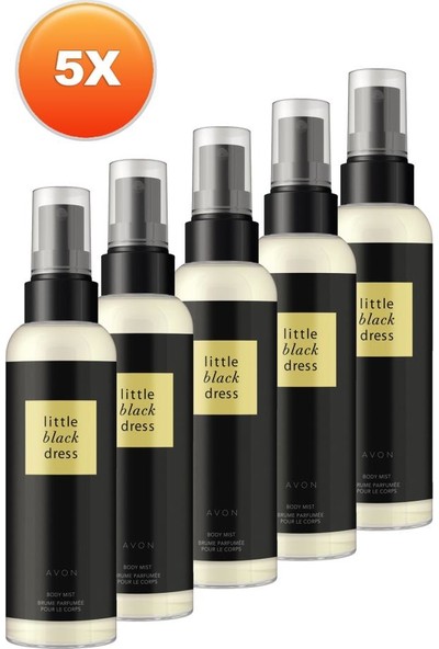 Avon Little Black Dress Kadın Vücut Spreyi Beşli Set