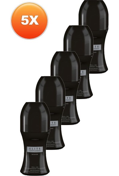 Avon Elite Gentleman In Black Erkek Rollon 50 Ml. Beşli Set Avon Elite Gentleman In Black Erkek Rollon 50 Ml. Beşli Set