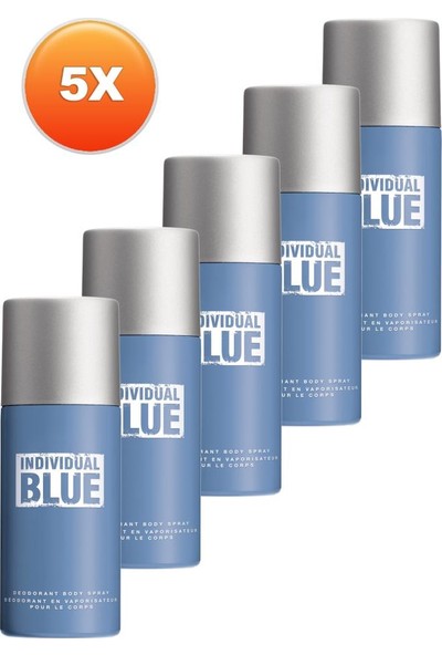Avon Individual Blue Erkek Deodorant Beşli Set Avon Individual Blue Erkek Deodorant Beşli Set