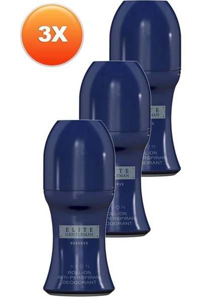 Avon Elite Gentleman Reserve Erkek Rollon 50 Ml. Üçlü Set Avon Elite Gentleman Reserve Erkek Rollon 50 Ml. Üçlü Set