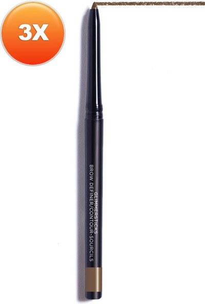 Avon Glimmersticks Açılıp Kapanabilen Kaş Kalemi Dark Brown Üçlü Set Avon Glimmersticks Açılıp Kapanabilen Kaş Kalemi Dark Brown Üçlü Set