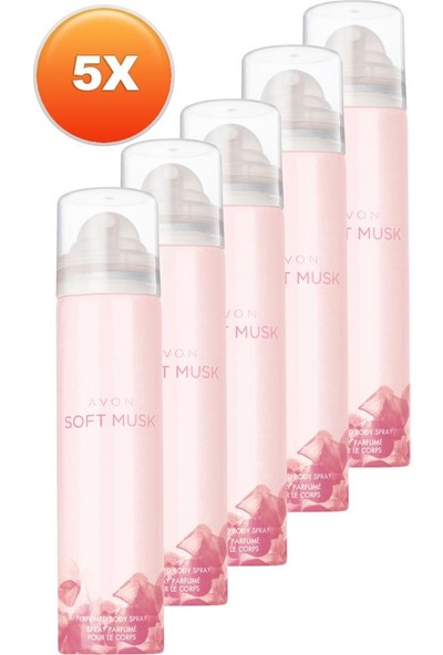Avon Soft Musk Kadın Deodorant 75 Ml. Beşli Set Avon Soft Musk Kadın Deodorant 75 Ml. Beşli Set