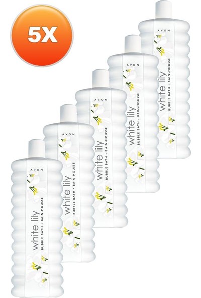 Avon Zambak Banyo Köpüğü 1 lt 5'li Set