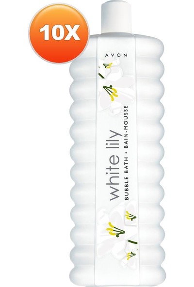 Avon White Lily Zambak Banyo Köpüğü 500 ml 10'lu Set
