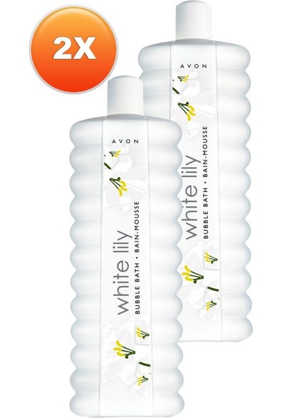 Avon White Lily Zambak Banyo Köpüğü 500 ml 2'li Set