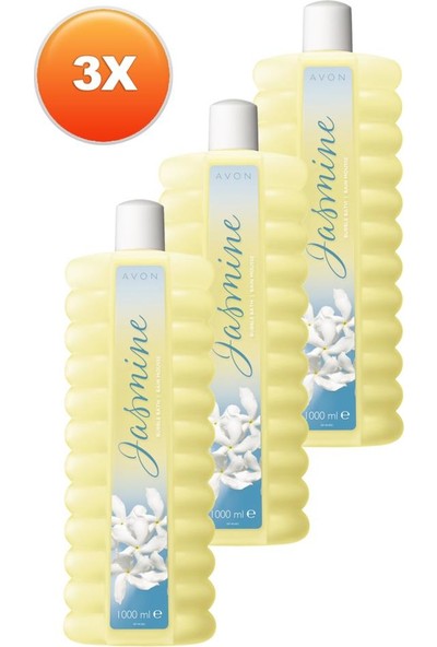 Avon Yasemin Kokulu Banyo Köpüğü 1 lt 3'lü Set