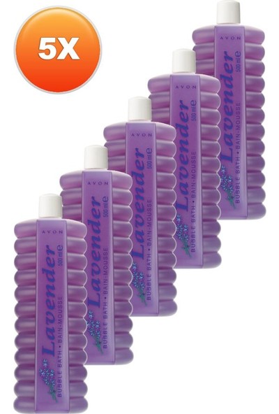 Avon Lavanta Kokulu Banyo Köpüğü 500 ml 5'li Set