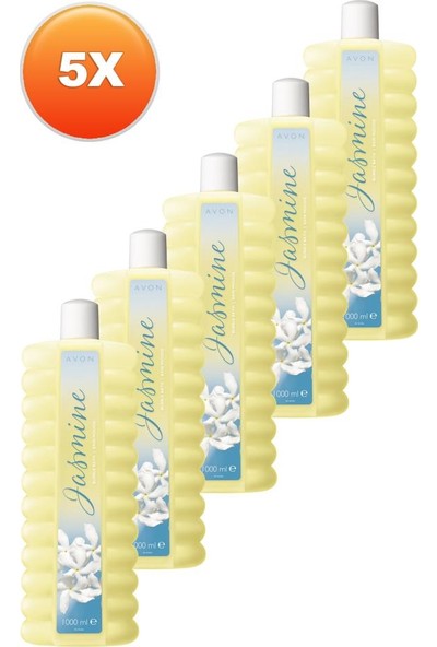 Avon Yasemin Kokulu Banyo Köpüğü 1 lt 5'li Set