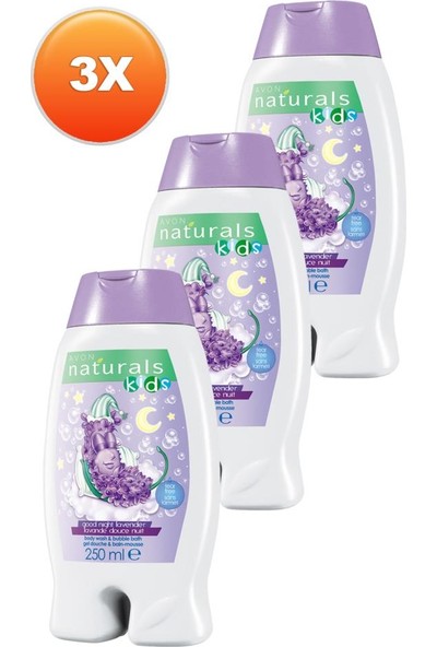 Avon Lavanta Kokulu Vücut Şampuanlı Banyo Köpüğü 250 ml 3'lü Set