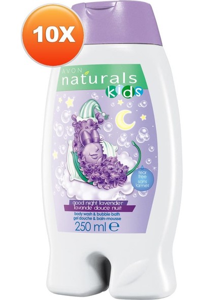 Avon Lavanta Kokulu Vücut Şampuanlı Banyo Köpüğü 250 ml 10'lu Set