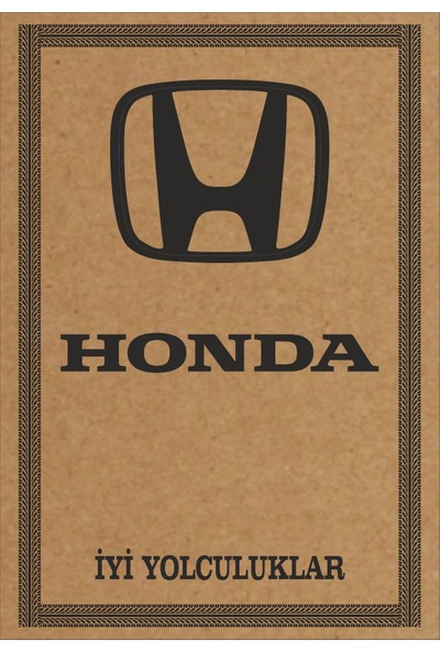 Cihan Oto Paspas Kağıdı Honda Amblem Baskılı 100 Adet 35 x 50 cm
