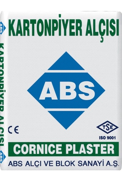 Abs Hızlı Donan Kartonpiyer Alçısı 2 kg Abs Hızlı Donan Kartonpiyer Alçısı 2 kg