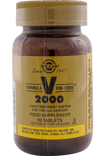 Solgar Vm 2000 60 Tablet Solgar Vm 2000 60 Tablet