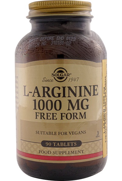 Solgar L-Arginine 1000 Mg 90 Tablet Solgar L-Arginine 1000 Mg 90 Tablet