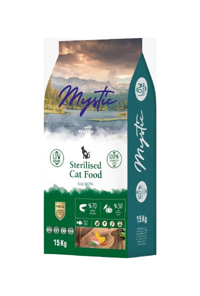 Mystic Sterilised Kısırlaştırılmış Somonlu Kedi Maması 15 kg