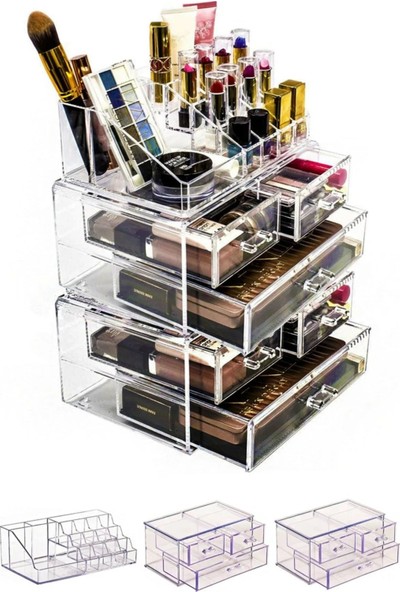Meleni Home 5 Katlı 6 Çekmeceli Makyaj Düzenleyici Set Akrilik Organizer Meleni Home 5 Katlı 6 Çekmeceli Makyaj Düzenleyici Set Akrilik Organizer